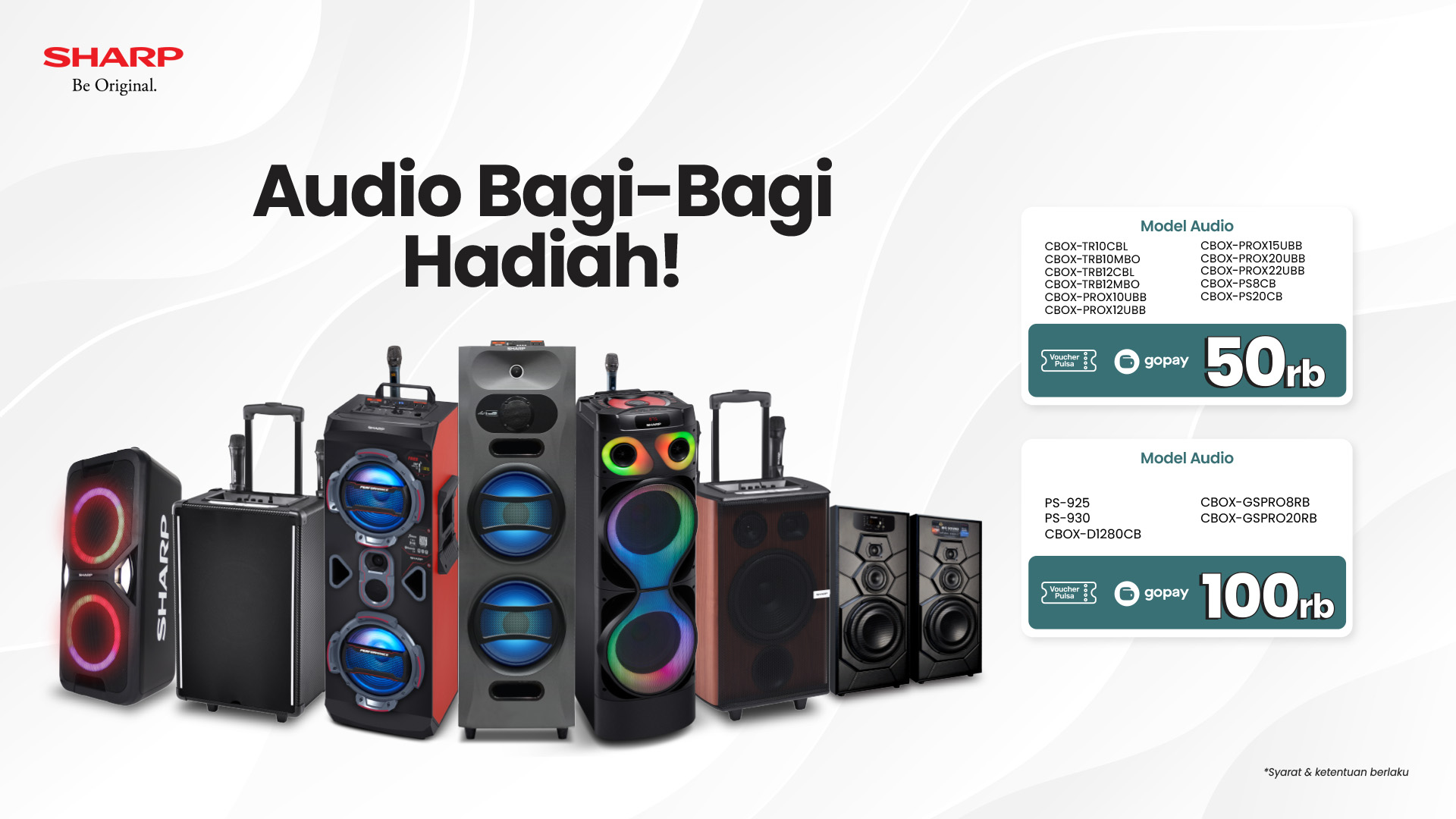Audio bagi-bagi hadiah | SHARP Indonesia